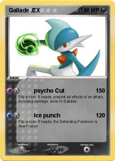 Pokémon Gallade EX 26 26 - psycho Cut - My Pokemon Card