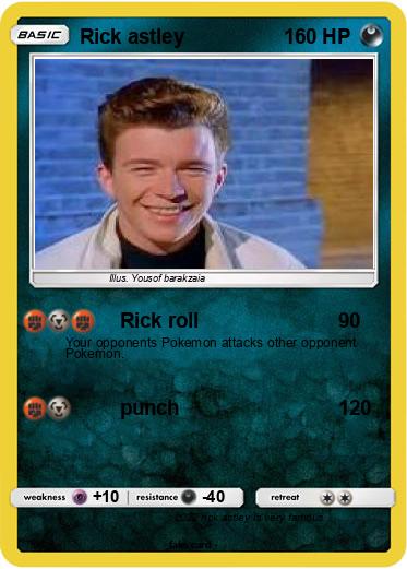 Pokémon Rick astley 584 584 - Rick roll - My Pokemon Card