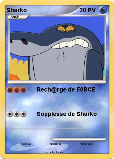 Pokémon Sharko 54 54 - Rech@rge de F0RCE - Ma carte Pokémon