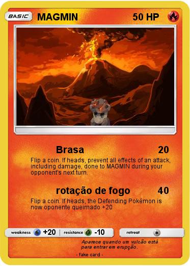 Pokémon MAGMIN - Brasa - My Pokemon Card