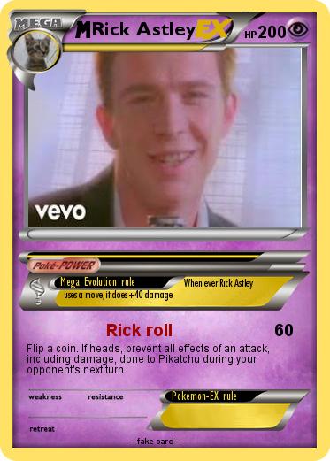Pokémon Rick Astley 165 165 - Rick roll - My Pokemon Card
