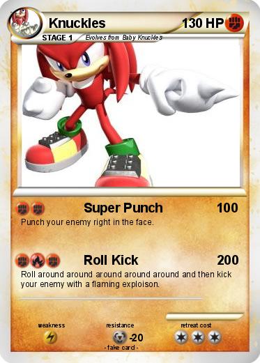 Pokémon Knuckles 200 200 - Super Punch 100 - My Pokemon Card