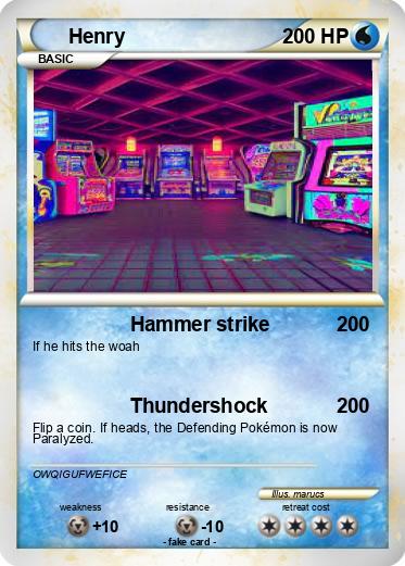 Pokémon Henry 1062 1062 - Hammer strike - My Pokemon Card