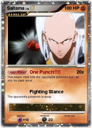 Pokémon Saitama 101 101 - One Punch!!!!! - My Pokemon Card