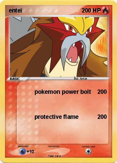 Pokémon entei 1815 1815 - pokemon power bolt - My Pokemon Card