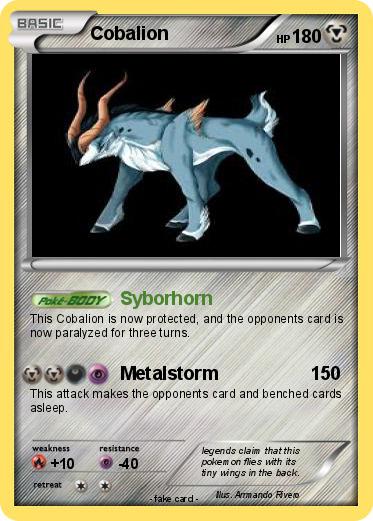 Pokémon Cobalion 306 306 - Syborhorn - My Pokemon Card