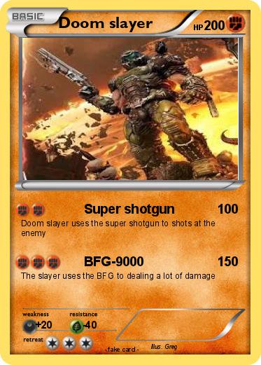 Pokémon Doom slayer 16 16 - Super shotgun - My Pokemon Card