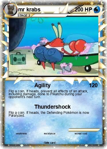 Pokémon mr krabs 335 335 - Agility - My Pokemon Card