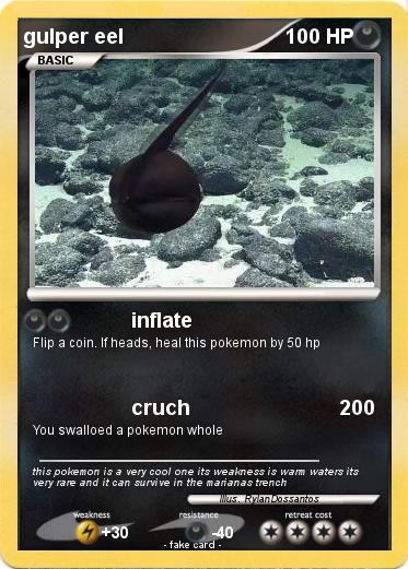 Pokémon gulper eel 6 6 - inflate - My Pokemon Card