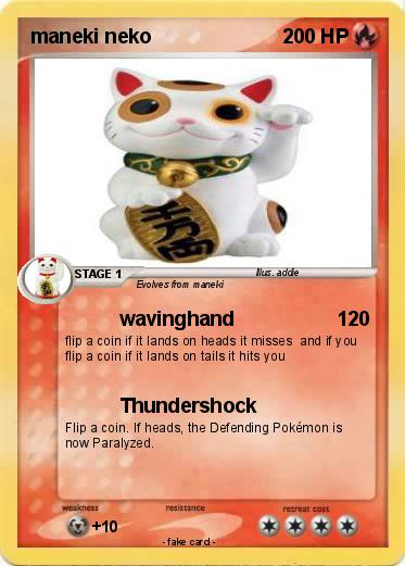 Pokémon maneki neko 5 5 - wavinghand - My Pokemon Card