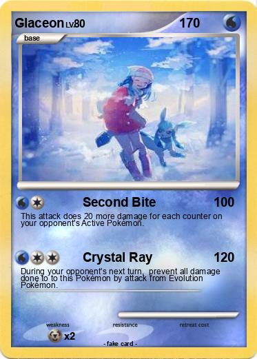 Pokémon Glaceon 773 773 - Second Bite - My Pokemon Card