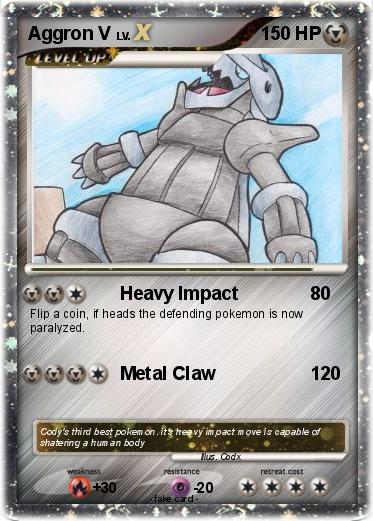 Pokémon Aggron V - Heavy Impact - My Pokemon Card