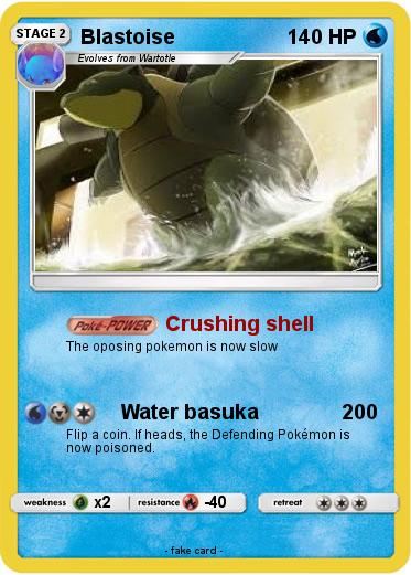 Pokémon Blastoise 2020 2020 - Crushing shell - My Pokemon Card