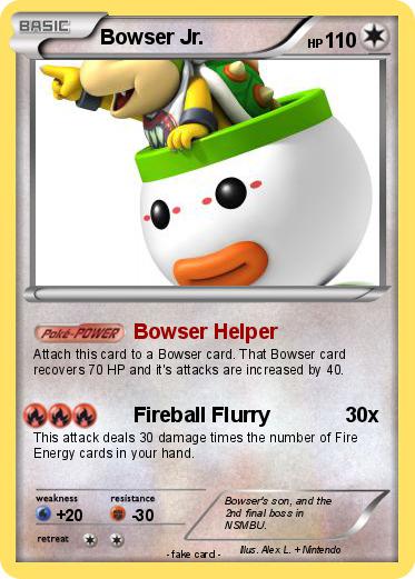 Pokémon Bowser Jr 960 960 - Bowser Helper - My Pokemon Card