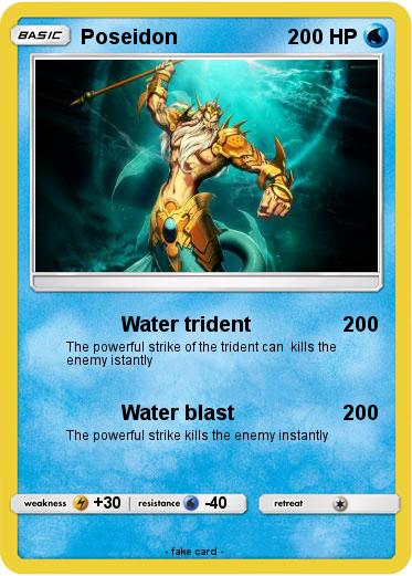 Pokémon Poseidon 851 851 - Water trident - My Pokemon Card