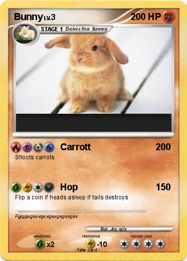 Pokémon Bunny 496 496 - Carrott - My Pokemon Card