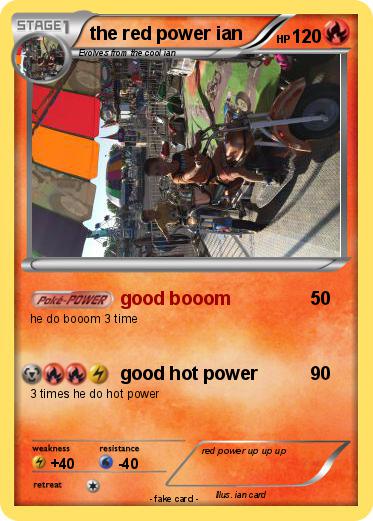 Pokémon the red power ian - good booom - My Pokemon Card