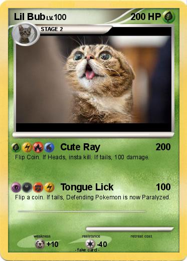 Pokémon Lil Bub 22 22 - Cute Ray - My Pokemon Card