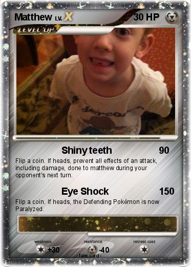 Pokémon Matthew 498 498 - Shiny teeth - My Pokemon Card