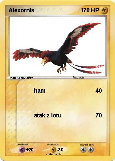 Pokémon Alexornis 1 1 - ham - Twoja własna karta pokemon