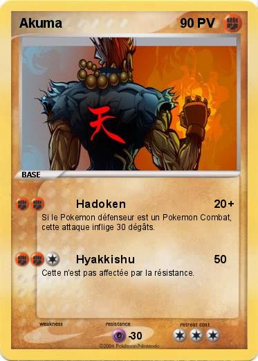 Pokémon Akuma 3 3 - Hadoken - Ma carte Pokémon