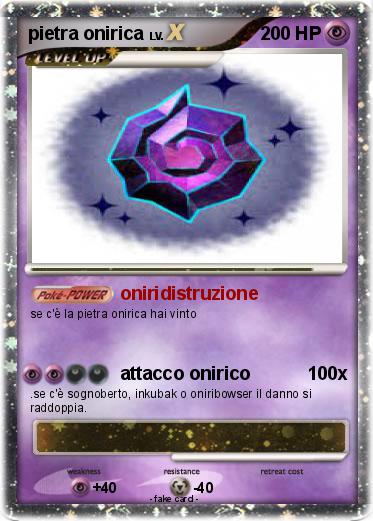 Pokémon pietra onirica - oniridistruzione - My Pokemon Card