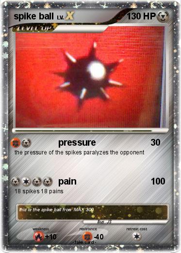 Pokémon spike ball 2 2 - pressure - My Pokemon Card