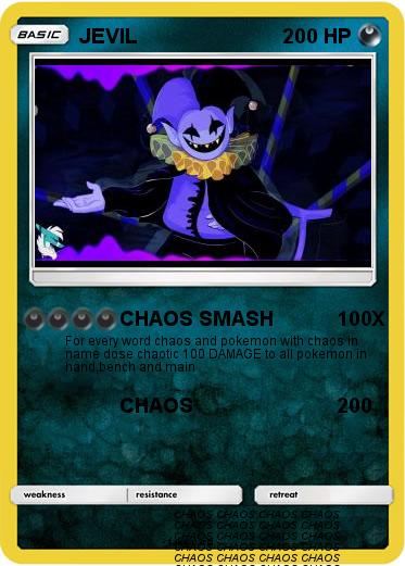 Pokémon JEVIL 60 60 - CHAOS SMASH X - My Pokemon Card