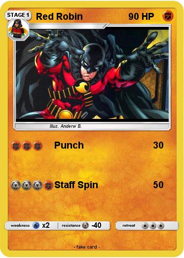 Pokémon Red Robin 13 13 - Punch - My Pokemon Card