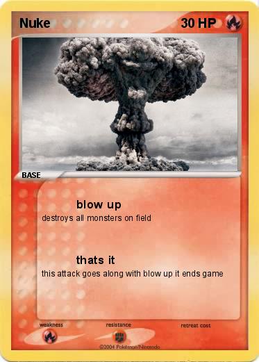 Pokémon Nuke 11DVs - blow up - My Pokemon Card