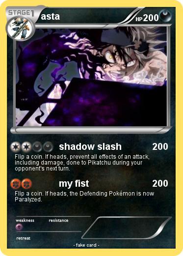 Pokémon asta 10 10 - shadow slash - My Pokemon Card