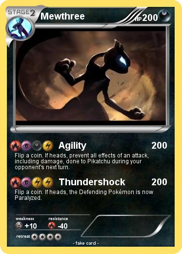 Pokémon Mewthree 1343 1343 - Agility - My Pokemon Card