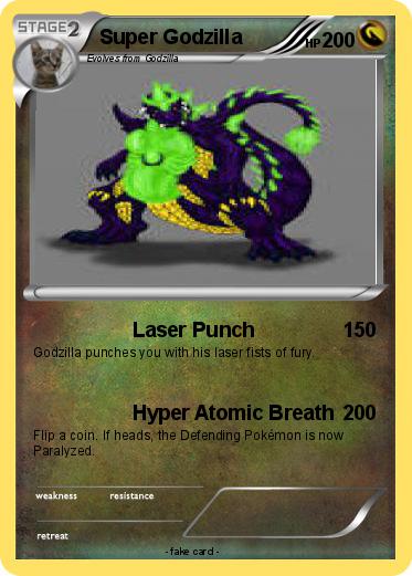 Pokémon Super Godzilla 32 32 - Laser Punch - My Pokemon Card