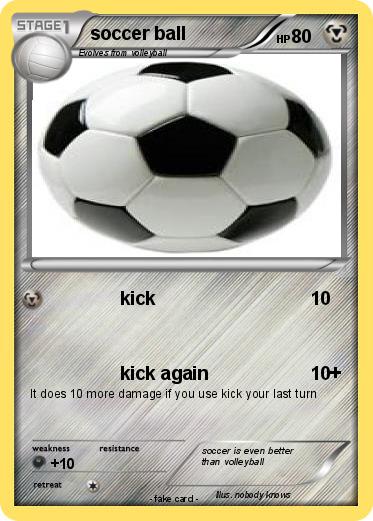 Pokémon soccer ball 29 29 - kick - My Pokemon Card