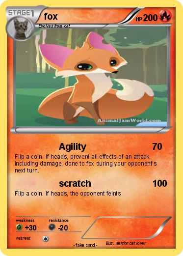 Pokémon fox 693 693 - Agility - My Pokemon Card