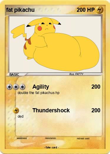 Pokémon fat pikachu 246 246 - Agility - My Pokemon Card