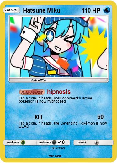Pokémon Hatsune Miku 491 491 - hipnosis - My Pokemon Card