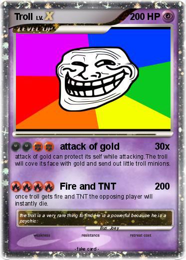 Pokémon Troll 2381 2381 - attack of gold - My Pokemon Card