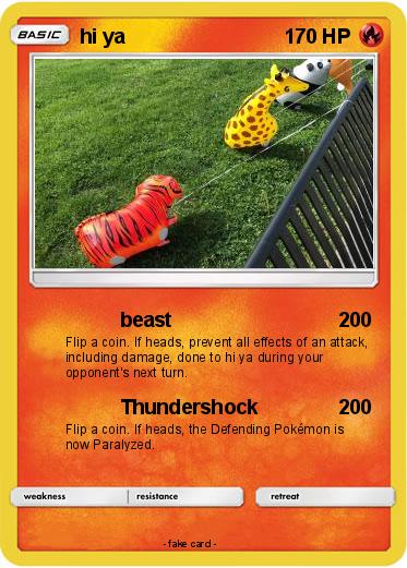 Pokémon hi ya 2 2 - beast - My Pokemon Card