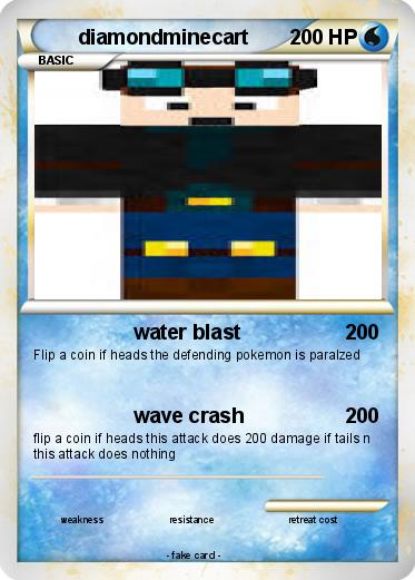 Pokémon diamondminecart - water blast - My Pokemon Card