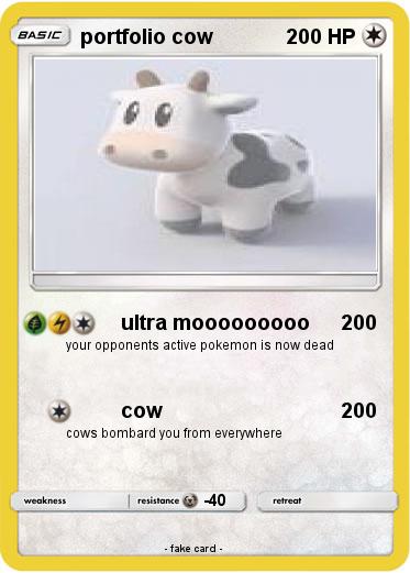 Pokémon portfolio cow - ultra mooooooooo - My Pokemon Card