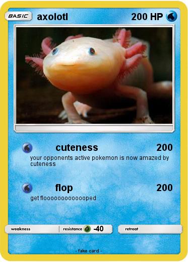 Pokémon axolotl 121 121 - cuteness - My Pokemon Card