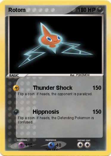 Pokémon Rotom 287 287 - Thunder Shock - My Pokemon Card