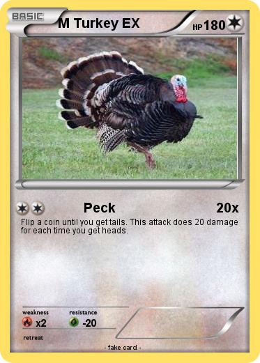 Pokémon M Turkey EX - Peck - My Pokemon Card