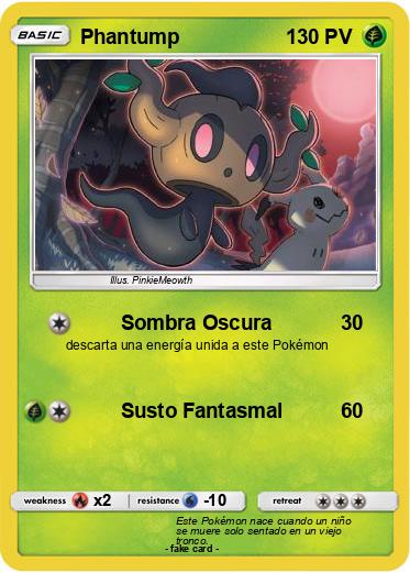 Pokémon Phantump 34 34 - Sombra Oscura - Mi carta pokémon