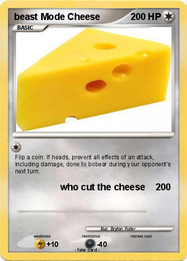 Pokémon beast Mode Cheese - who cut the cheese - My Pokemon Card