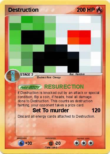 Pokémon Destruction 98 98 - RESURECTION - My Pokemon Card