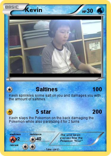Pokémon Kevin 1682 1682 - Saltines - My Pokemon Card