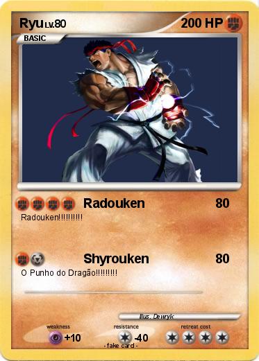 Pokémon Ryu 99yZc - Radouken - My Pokemon Card