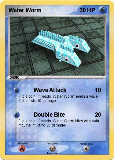 Pokémon Water Worm 1 1 - Wave Attack - My Pokemon Card